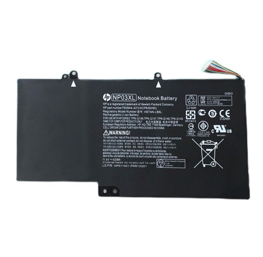 HP Battery Pack - Envy x360 15-U 15T-U Pavilion 13-A 13Z-A 13-B NP03XL ...
